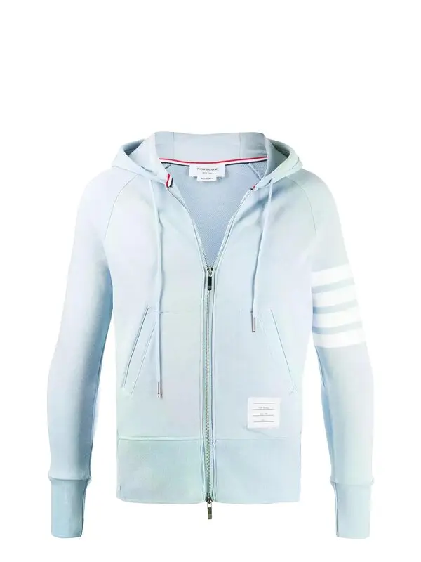 Thom Browne Classic Full Zip Hoodie - Blue