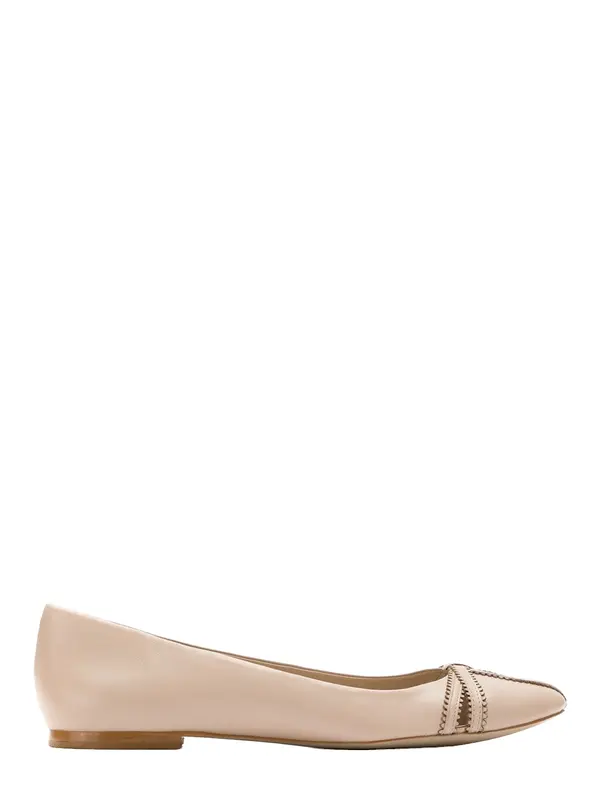 STUDIO CHOFAKIAN Leather Ballerinas - Neutrals