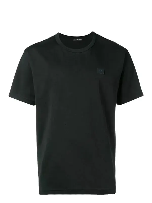 Acne Studios Face-patch Crew Neck T-shirt - Black