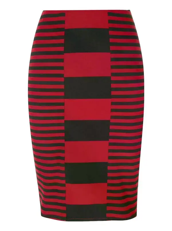 Jean Paul Gaultier Striped Short Skirt - Black