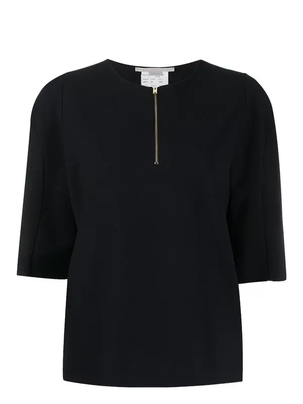 Stella McCartney Zip-front Knitted Top - Blue