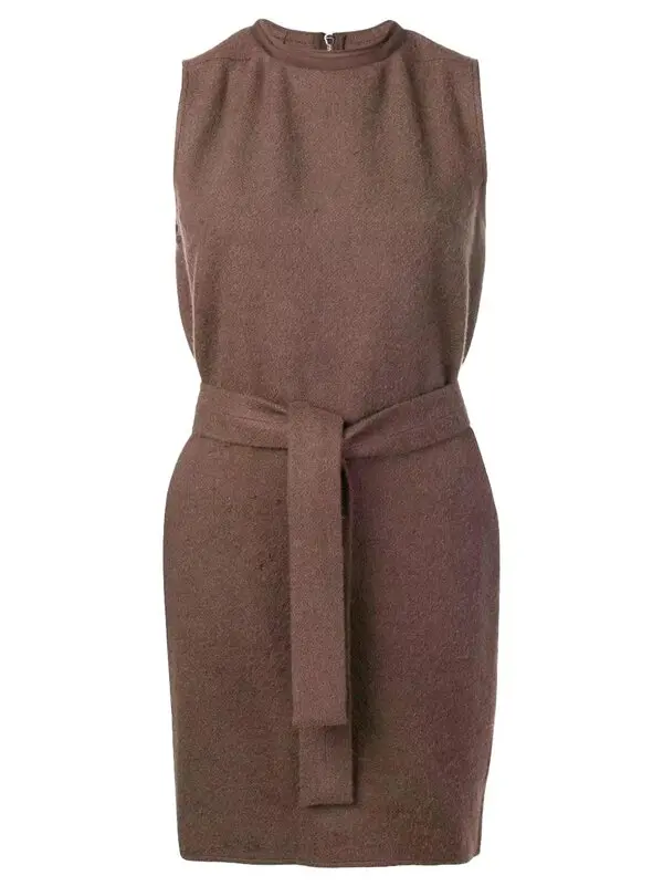 Rick Owens Sleeveless Mini Dress - Brown
