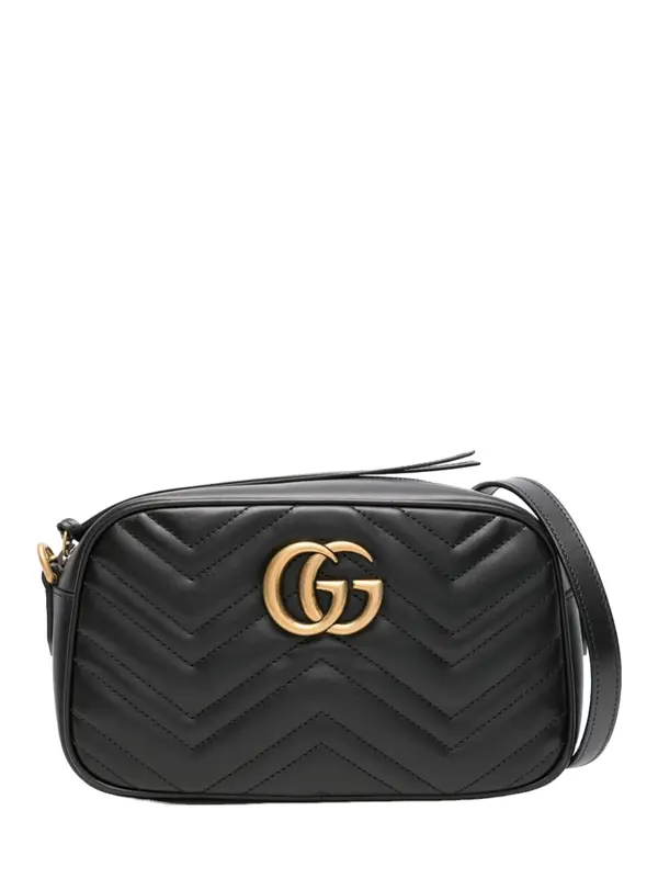Gucci Small Gg Marmont Shoulder Bag - Black