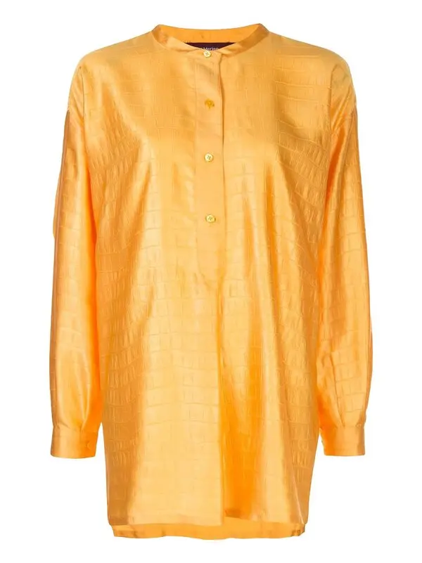 Sies Marjan Textured Satin Shirt - Orange