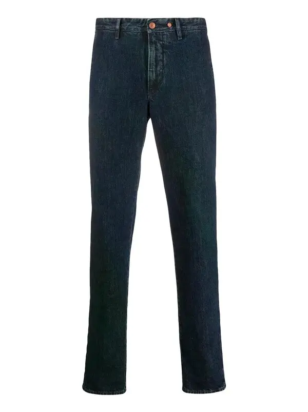 Incotex Relaxed-fit Straight-leg Jeans - Blue