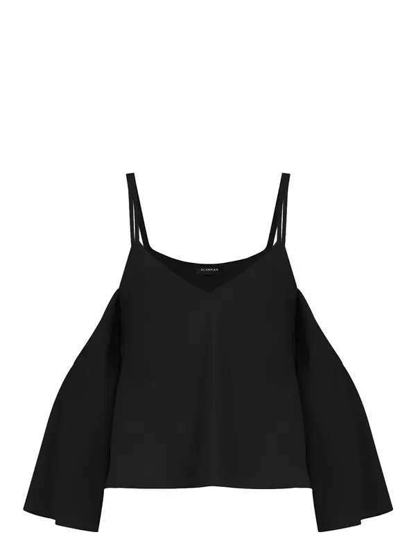 OLYMPIAH Titicaca Cropped Top - Black