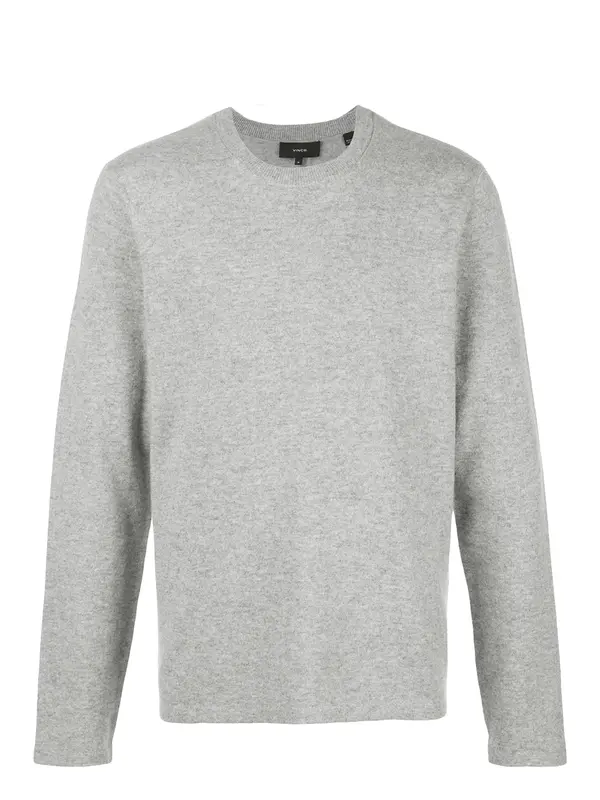 Vince Long-sleeve Fitted Sweater - Grey