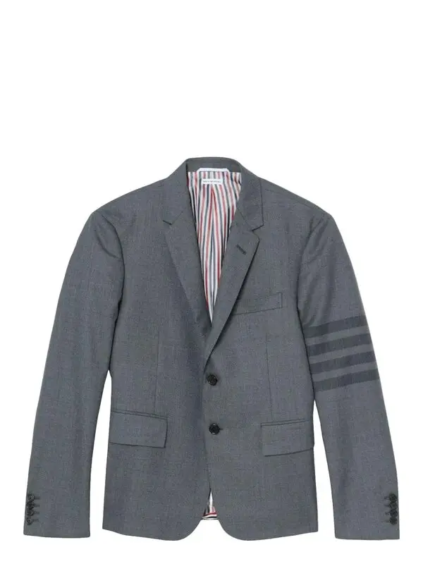 Thom Browne 4-bar Single-breasted Blazer - Grey