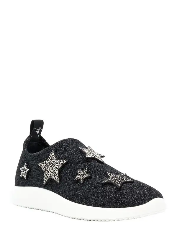 GIUSEPPE ZANOTTI Alena Star Sneakers - Black