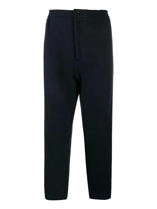 LC23 Relaxed-fit Wool-blend Trousers - Blue