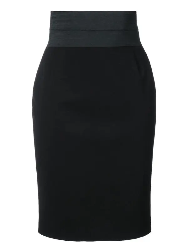 Akris Fitted High-waist Pencil Skirt - Black