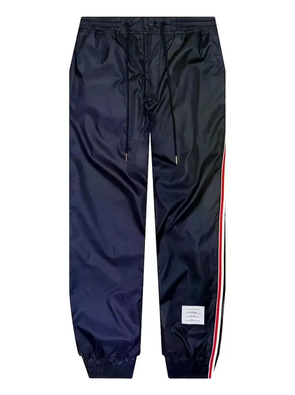 Thom Browne Rwb Stripe Ripstop Track Pants - Blue