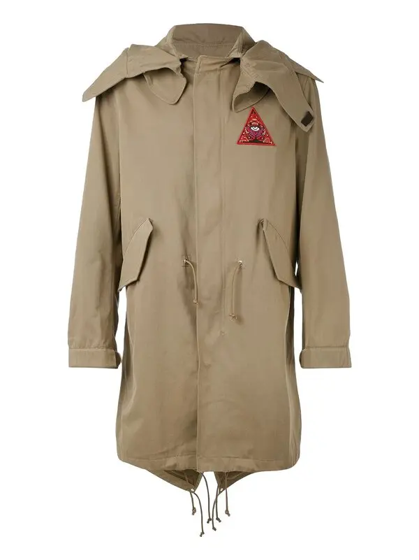 Givenchy Illuminati Patch Parka Jacket - Green