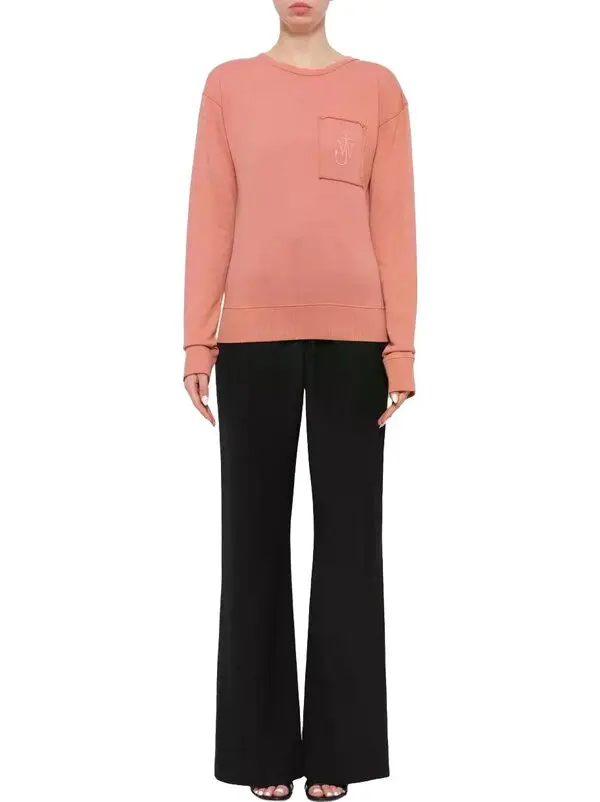 JW Anderson Logo Anchor Print Sweatshirt - Pink