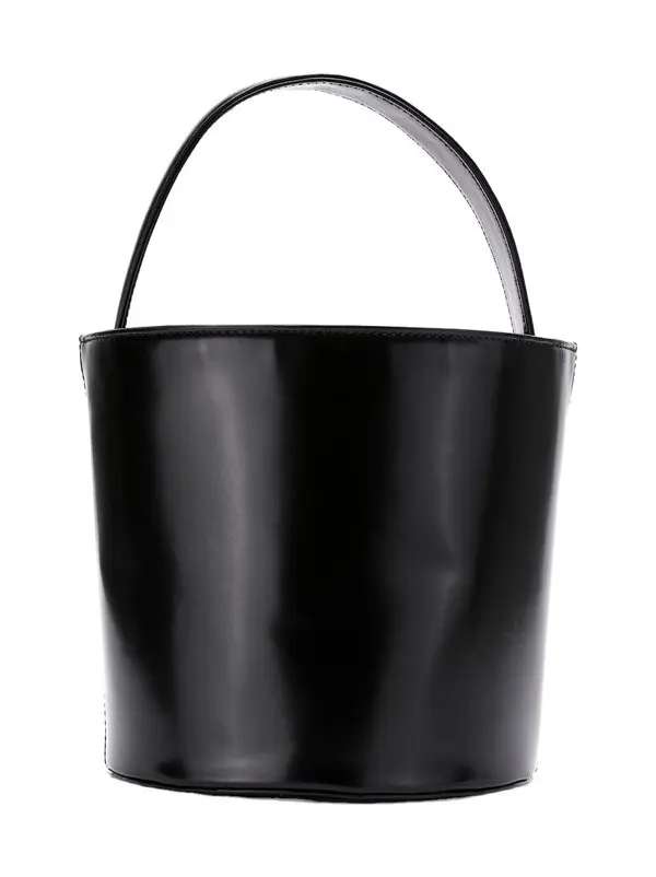 STUDIO CHOFAKIAN Leather Bucket Bag - Black