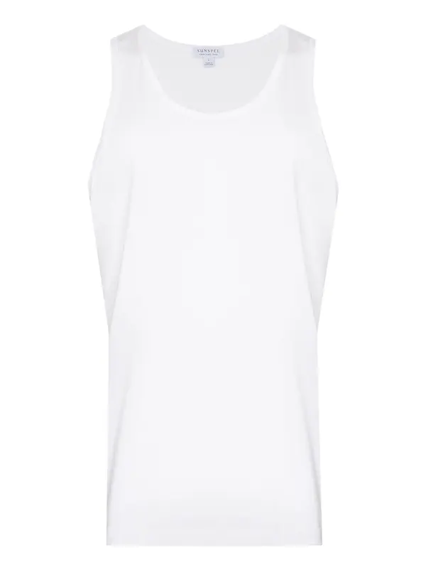 Sunspel Superfine Vest Top - White