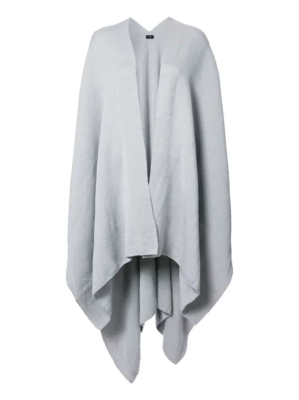 Voz Draped V-neck Cape - Grey
