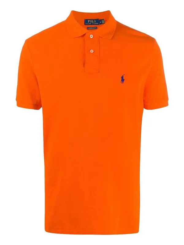 Polo Ralph Lauren Logo-embroidered Piqué Polo Shirt - Orange