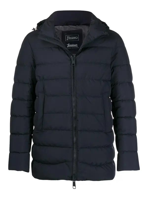 Herno Hooded Puffer Jacket - Blue
