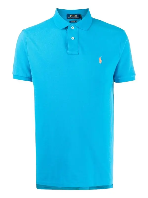 Polo Ralph Lauren Embroidered Logo Polo Shirt - Blue