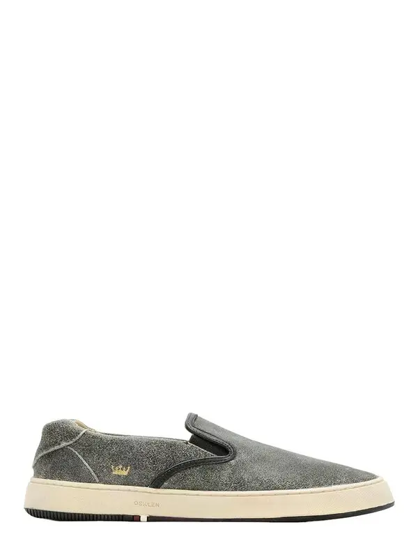 OSKLEN Leather Slip-on Sneakers - Grey