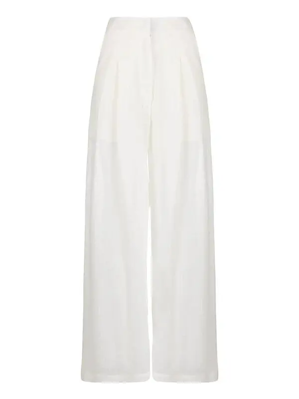 Le Kasha Sohag High-waisted Pants - White