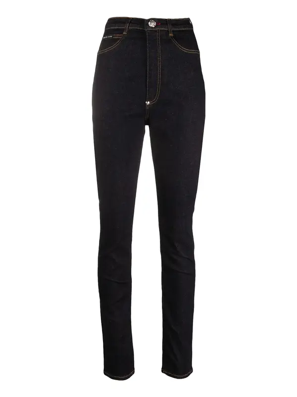 Philipp Plein Super High Waist Jeans - Blue