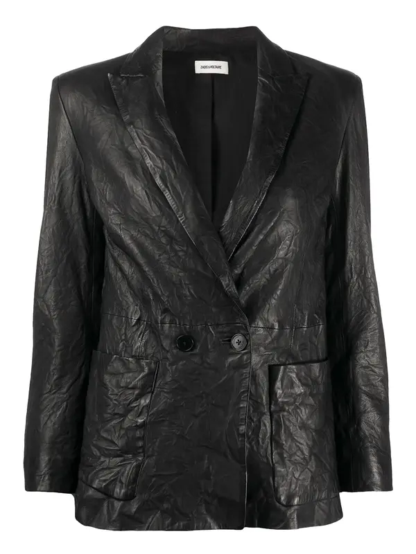 Zadig&Voltaire Visko Double Breasted Blazer - Black