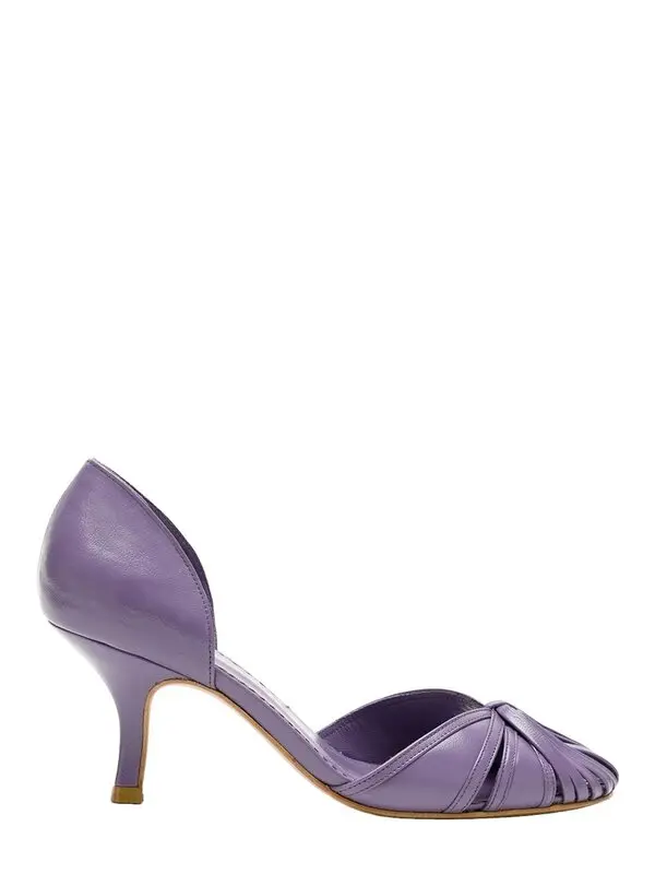 STUDIO CHOFAKIAN Leather Pumps - Purple