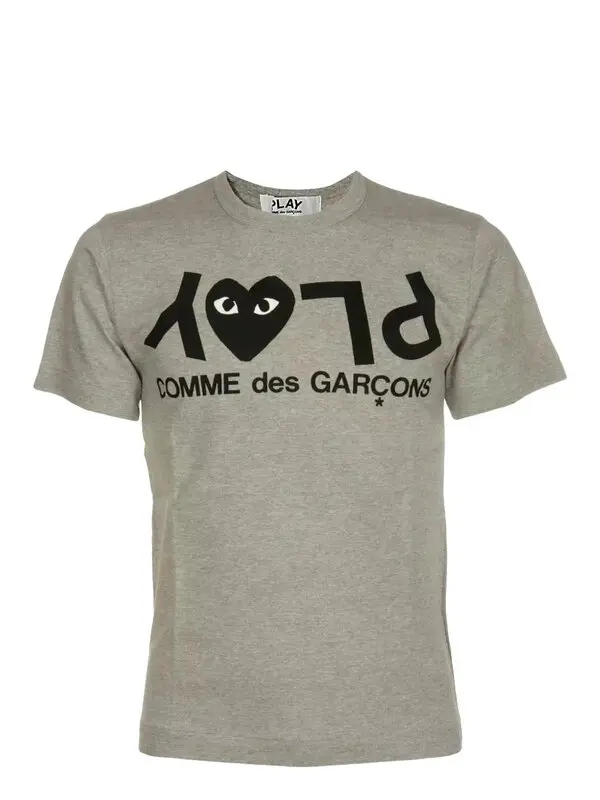 Play Comme Des Garcon Logo T-shirt - Grey