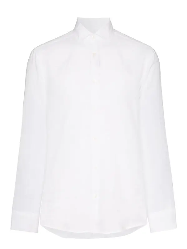 Frescobol Carioca Antonio Linen Shirt - White