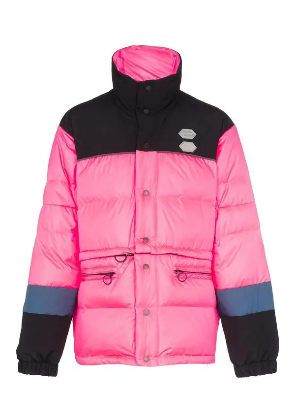Off-White Detachable Padded Down Jacket - Pink