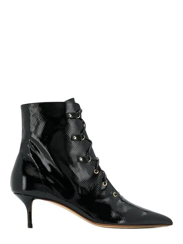 FRANCESCO RUSSO Lace-up Ankle Boots - Black