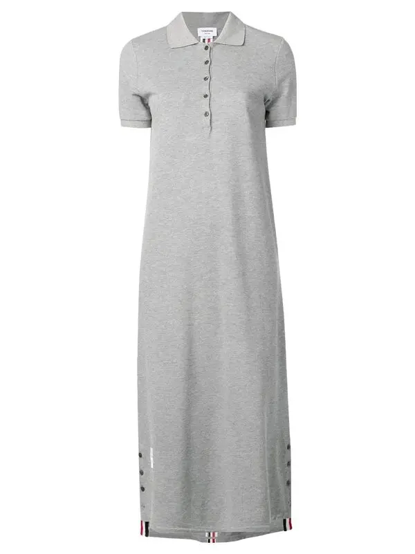 Thom Browne Cotton Shirt Dress - Grey