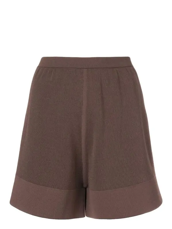 Rick Owens Knitted Shorts - Brown