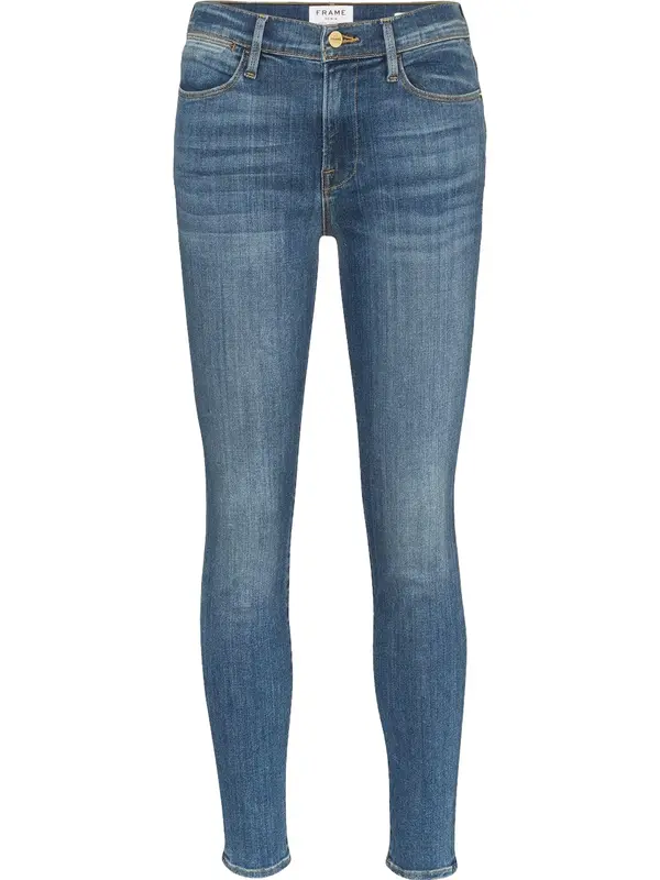 FRAME Le High Skinny Jeans - Blue
