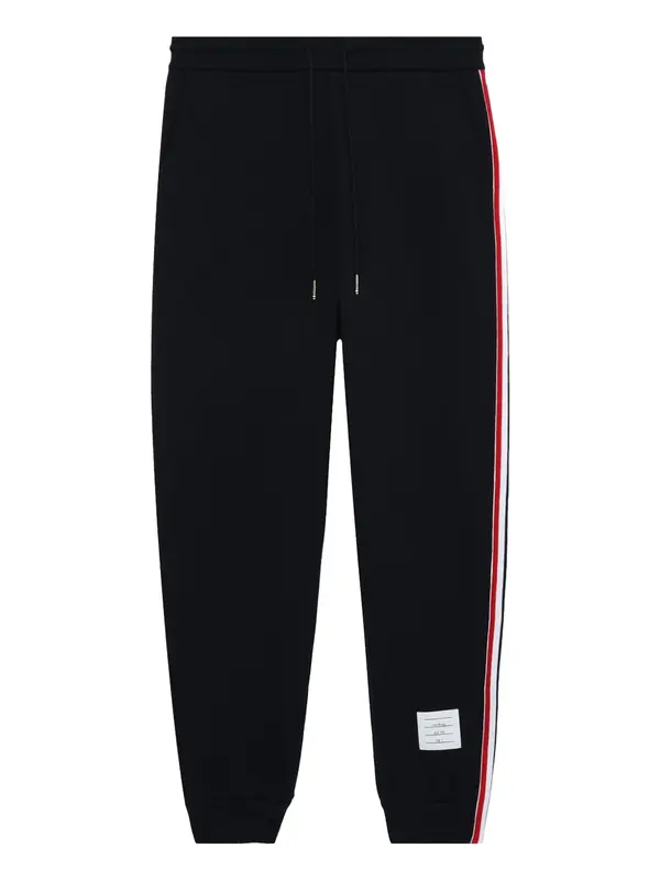 Thom Browne Rwb Stripe Loopback Track Pants - Blue