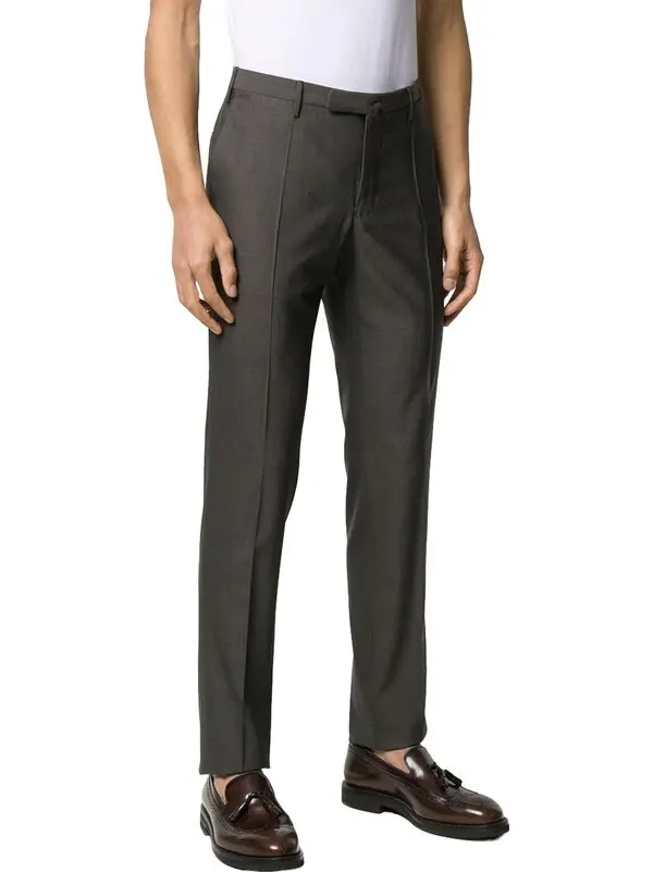Incotex Slim-fit Check Trousers - Brown