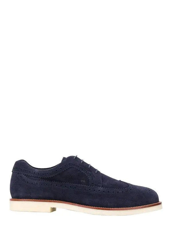 Hogan Contrast Rubber Sole Brogues - Blue