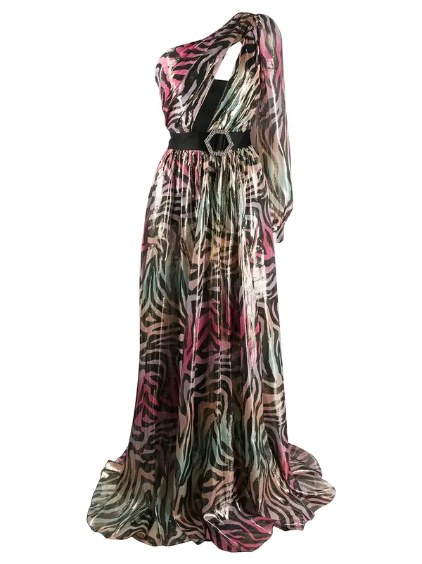 Philipp Plein Jungle Maxi Dress - Pink