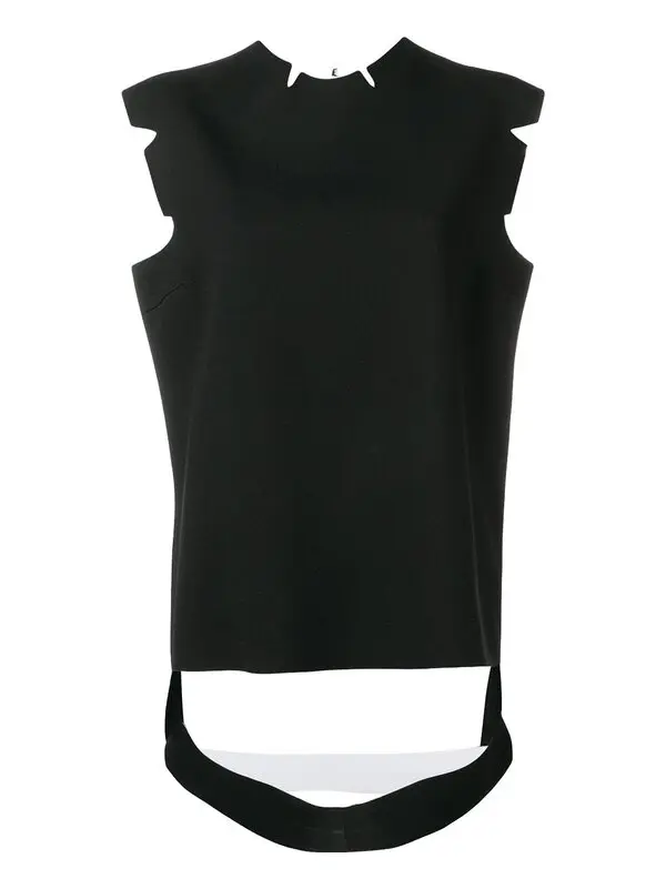 MAISON MARGIELA Structured Tank Top - Black
