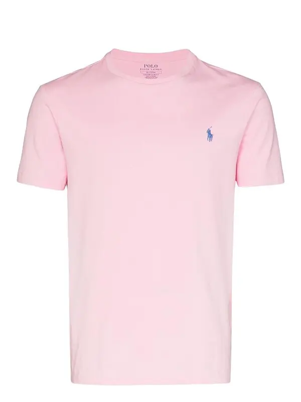 Polo Ralph Lauren Logo Embroidered T-shirt - Pink