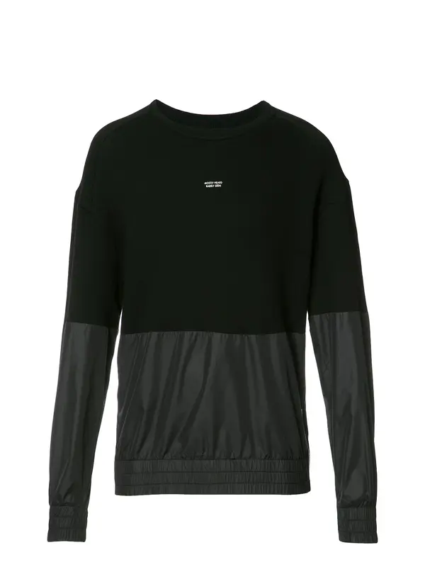 MOSTLY HEARD RARELY SEEN Paneled Sweatshirt - Black