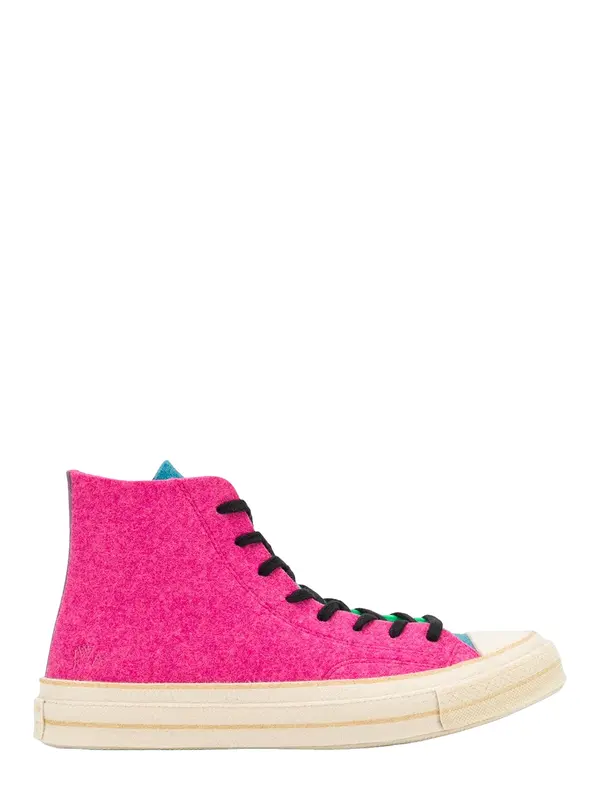 CONVERSE X Jw Anderson Chuck 70 Hi Felt Sneakers - Pink