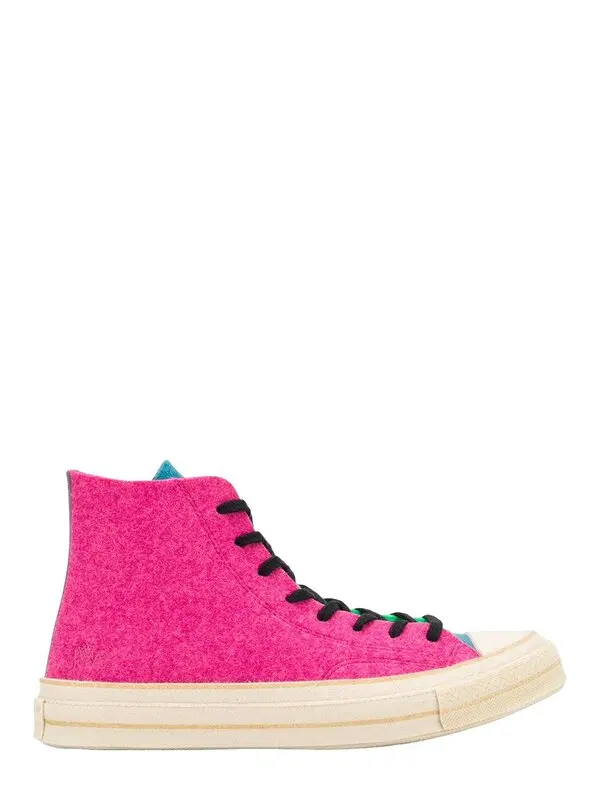 CONVERSE X Jw Anderson Chuck 70 Hi Felt Sneakers - Pink