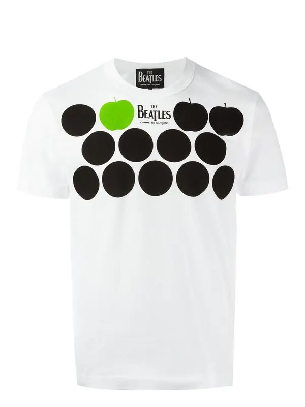 Comme Des Garçons Dots Print T-shirt - White