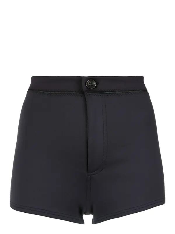 AMIR SLAMA High Waisted Shorts - Black