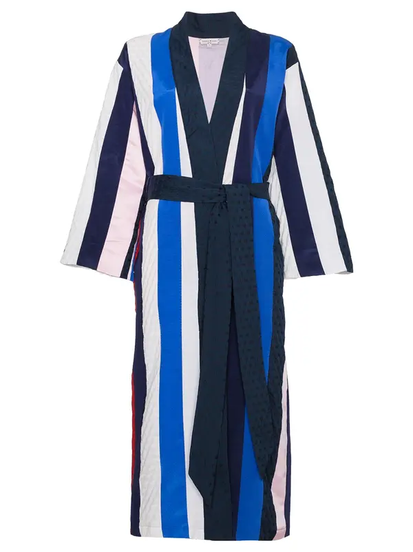 Natasha Zinko Striped Midi Robe - Multicolour