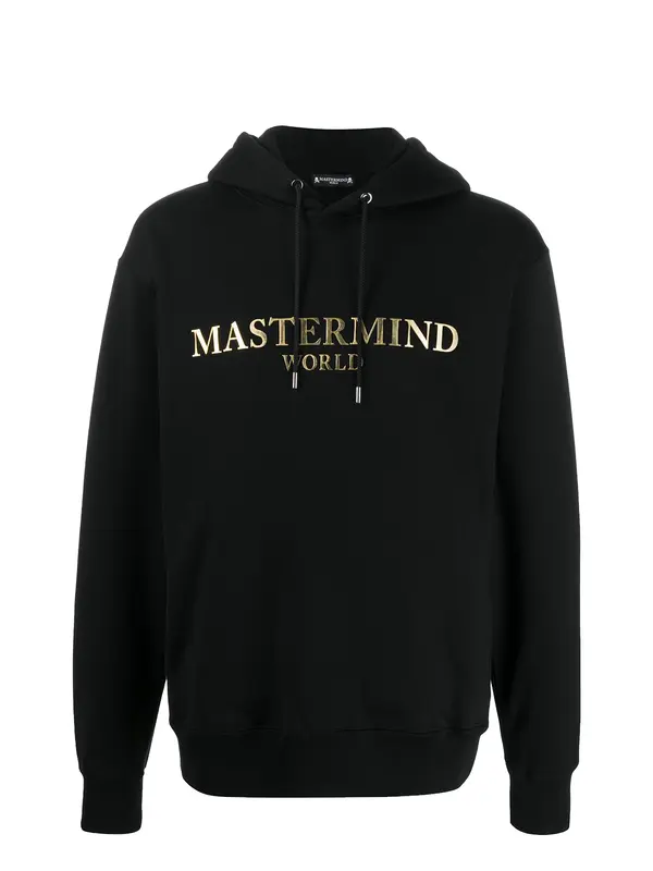 MASTERMIND WORLD Logo Plaque Hoodie - Black