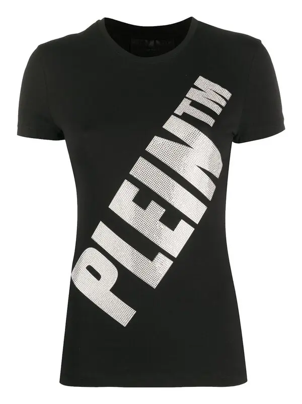 Philipp Plein Crystal Logo T-shirt - Black